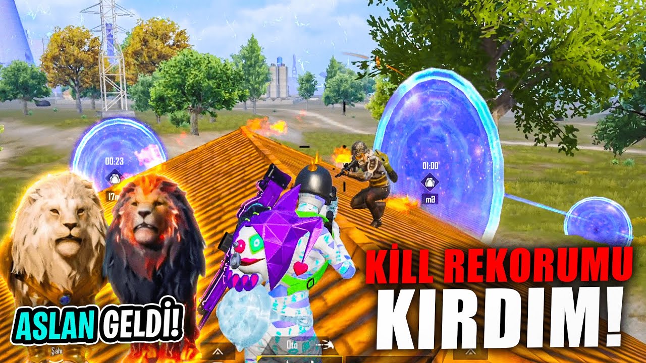 OYUNA ASLAN PARÇASI GELDİ KİLL REKORUMU KIRDIM - PUBG Mobile - YouTube
