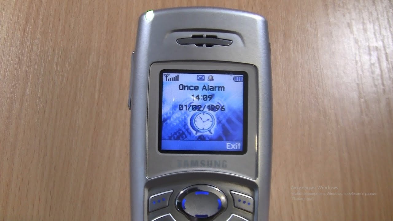 Samsung c100 Voice Type Alarm Screen - YouTube