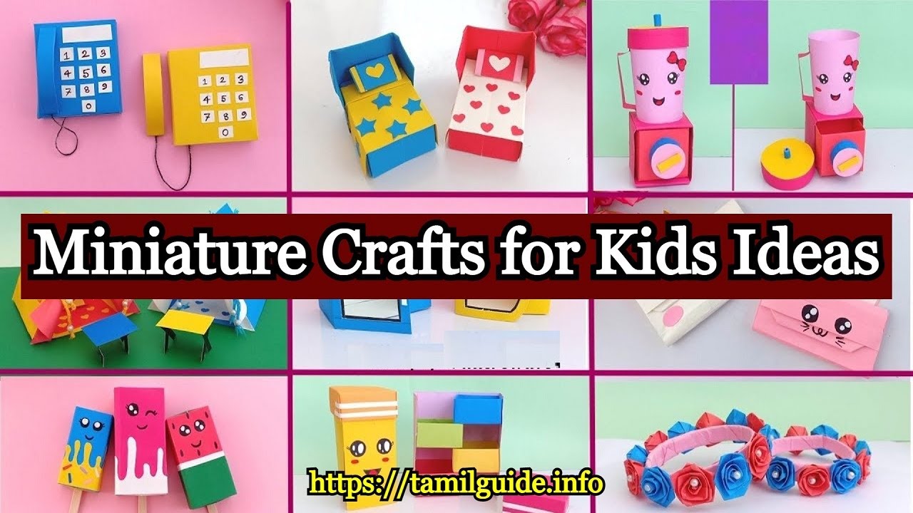 Miniature Crafts for Kids Ideas - YouTube