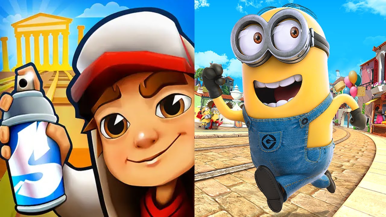 Subway Surfers VS Minion Rush: Running Game (Android,iOS) Gameplay ...