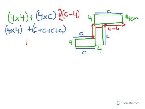 Year 7, 8, 9 perimeter of 3 identical rectangles joined together, one ...