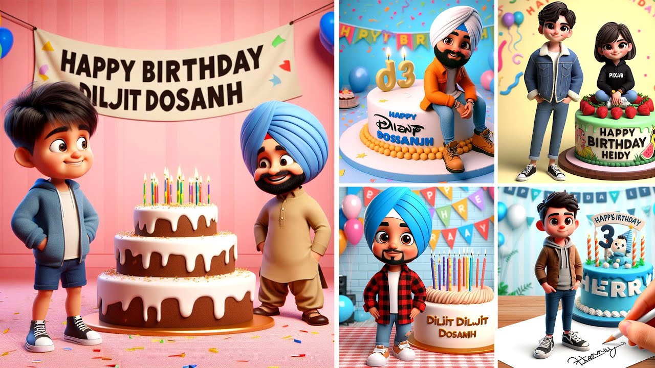 How To Create 3D Ai Birthday Name Image | Trending birthday Name Images ...