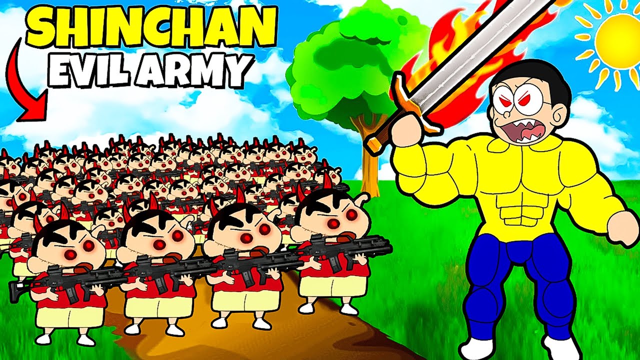 Roblox: But Nobita Kill Evil Shinchan Army in Roblox 😱 - YouTube