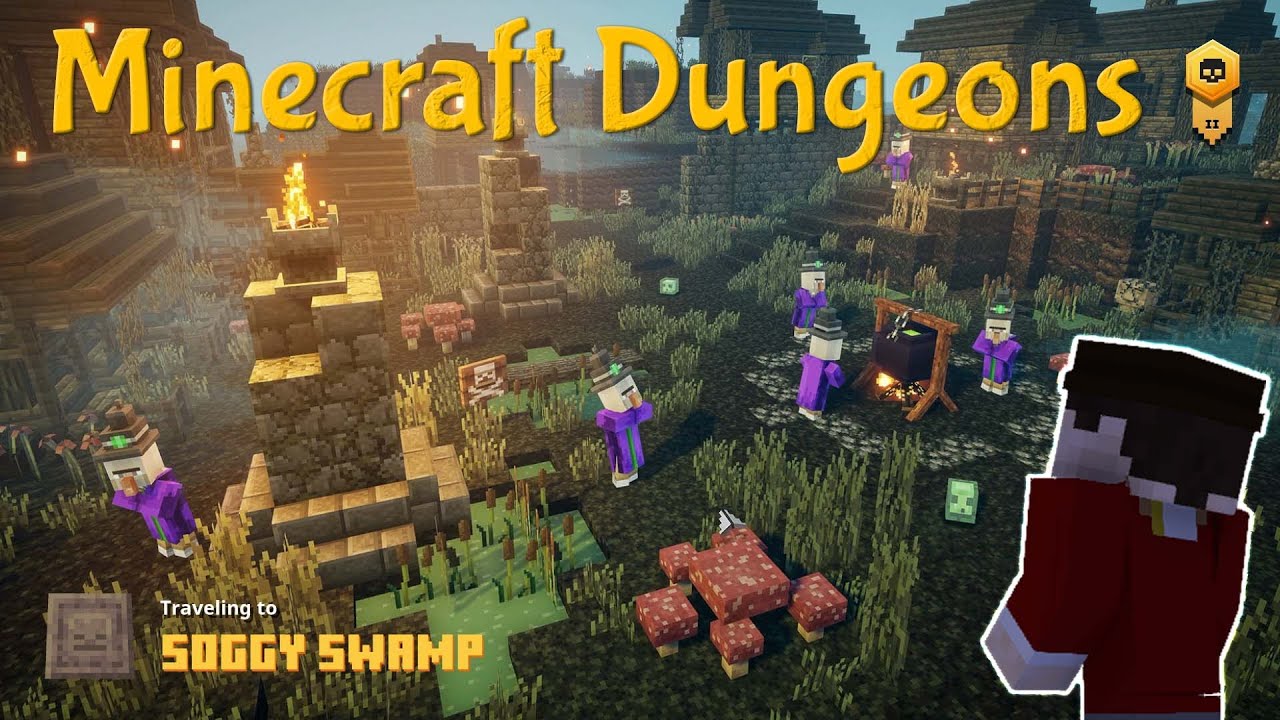 Minecraft Dungeons - Soggy Swamp - Ep 2 - YouTube