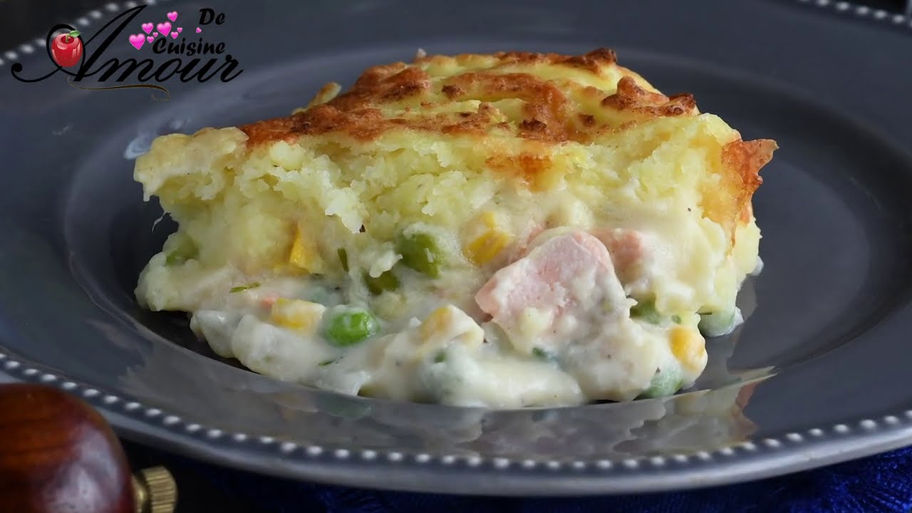 fish pie de la cuisine anglaise hachis parmentier de poisson - YouTube