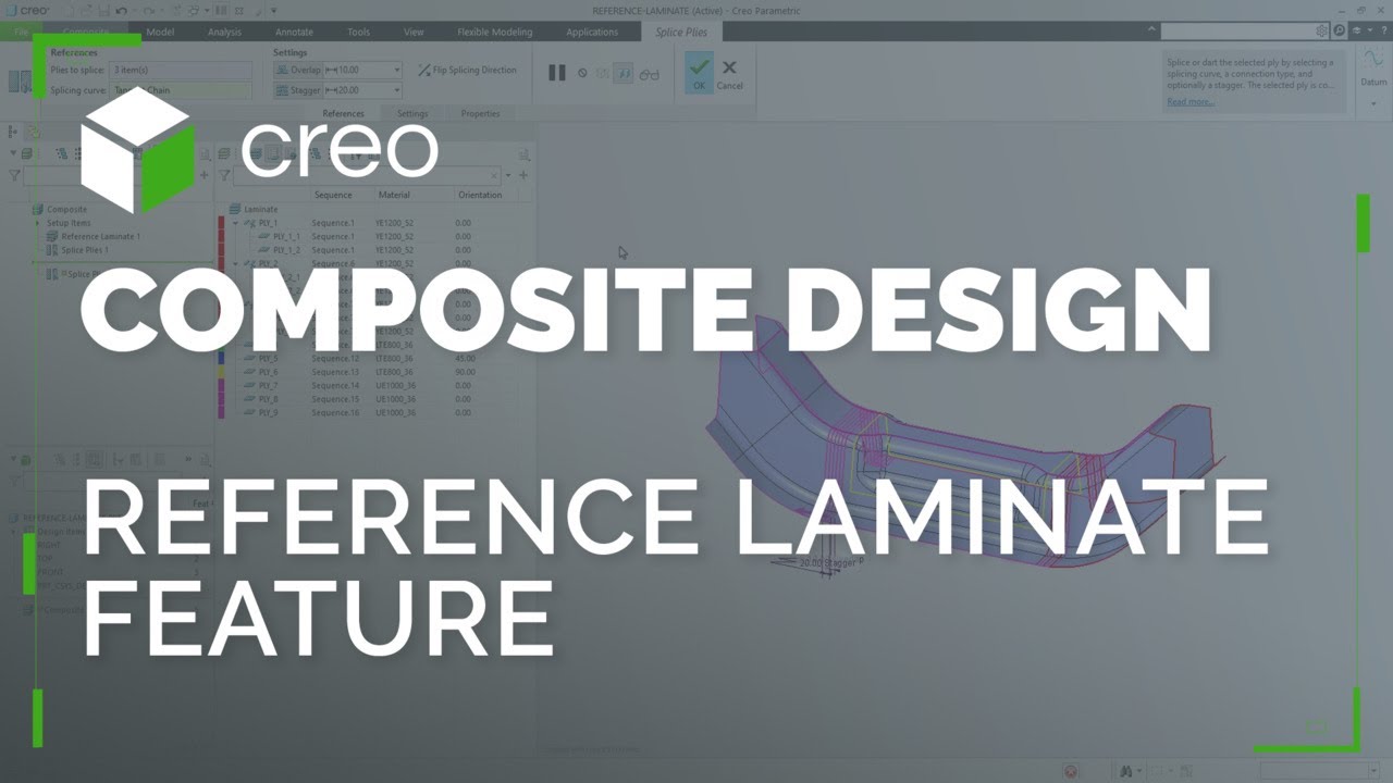 Reference Laminate Feature in Composite Design | Creo 12 - YouTube