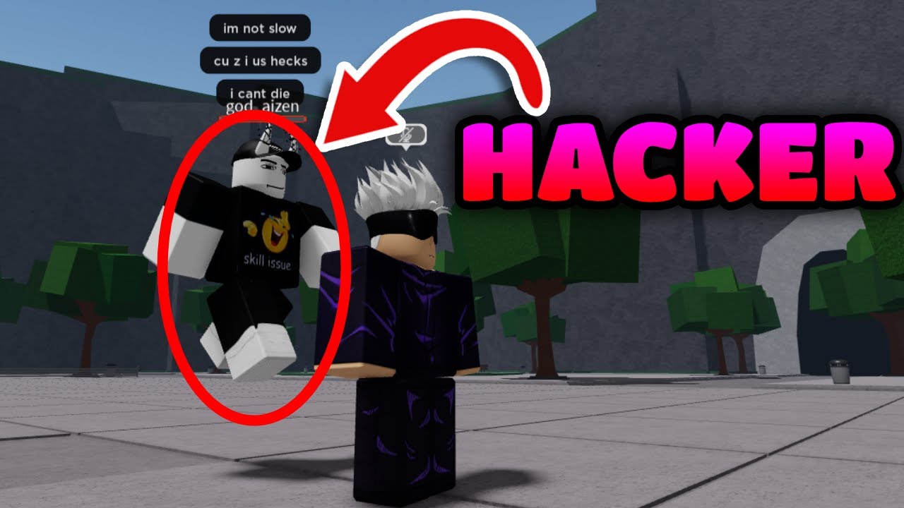 Can Hacker Damage Gojo? (INFINITY ON) Saitama Battleground Roblox - YouTube
