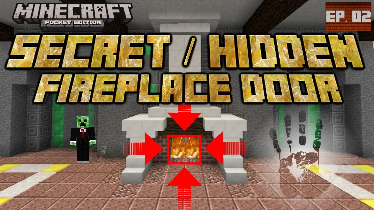 SECRET/HIDDEN Fireplace door! Tutorial: Secret Fireplace entrance in ...