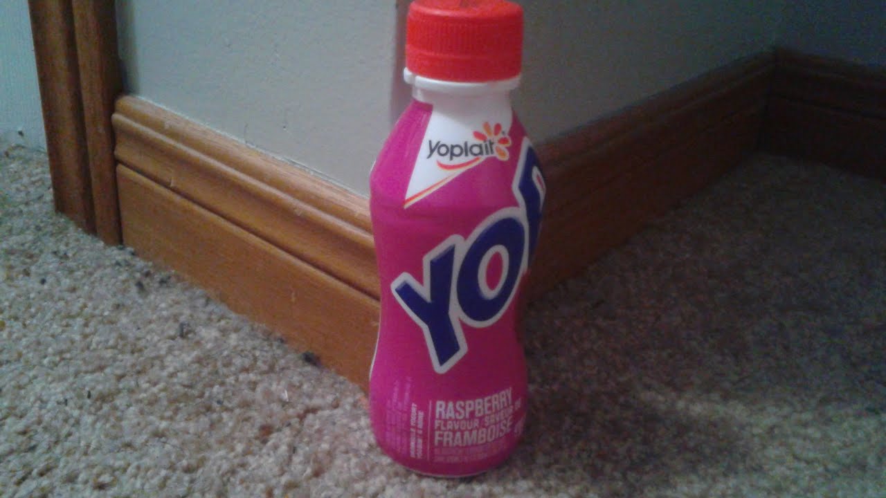 Yop Raspberry flavour review - YouTube