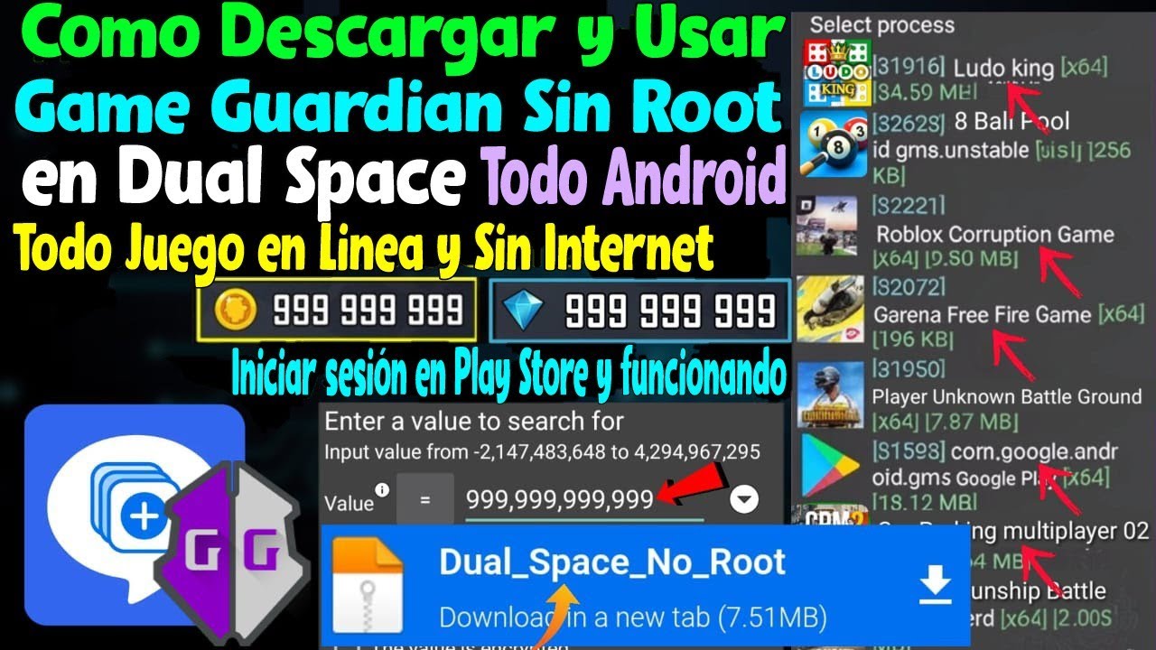 Como Instalar y Usar Game Guardian en Dual Space Sin Root para ...