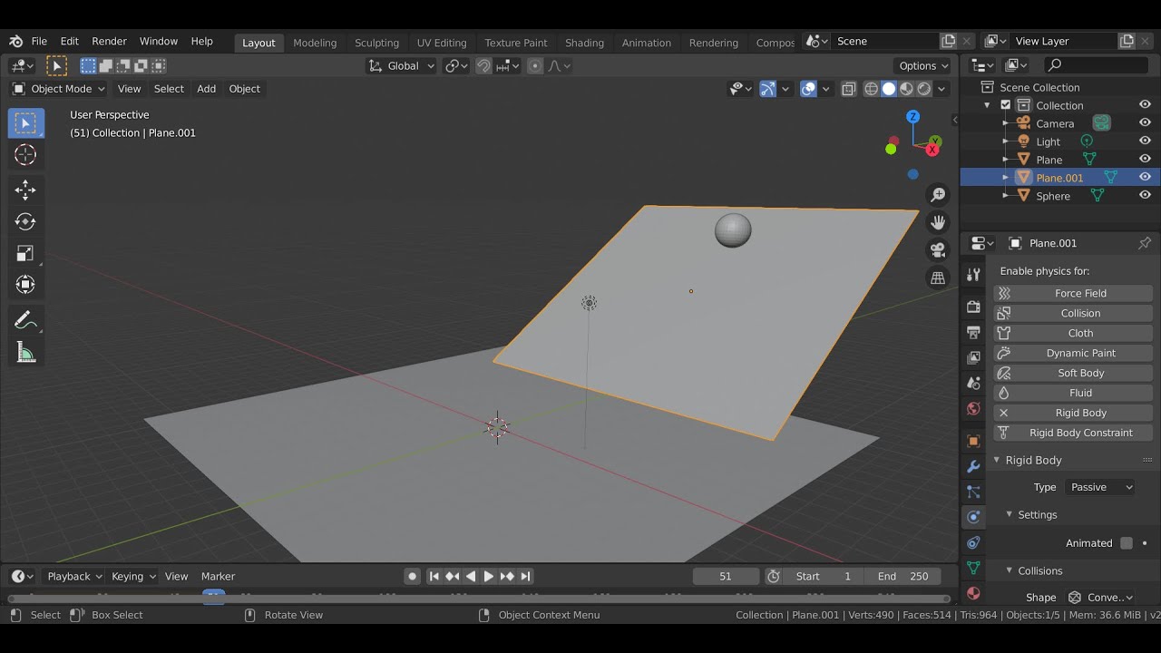how to creat a rolling ball(BLENDER #1) - YouTube
