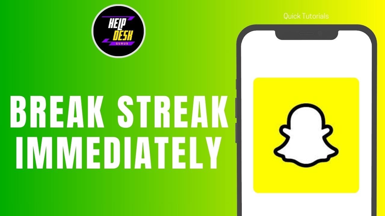 How to break streak on snapchat immediately - YouTube
