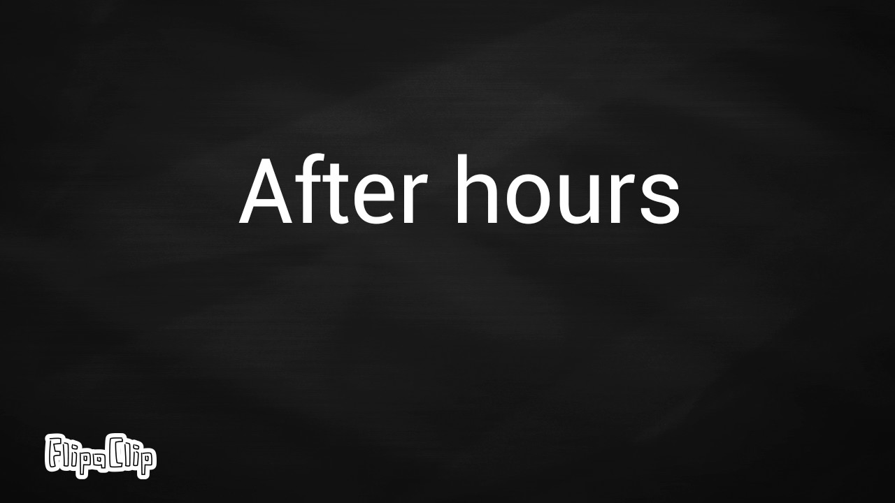 After hours - meme - YouTube