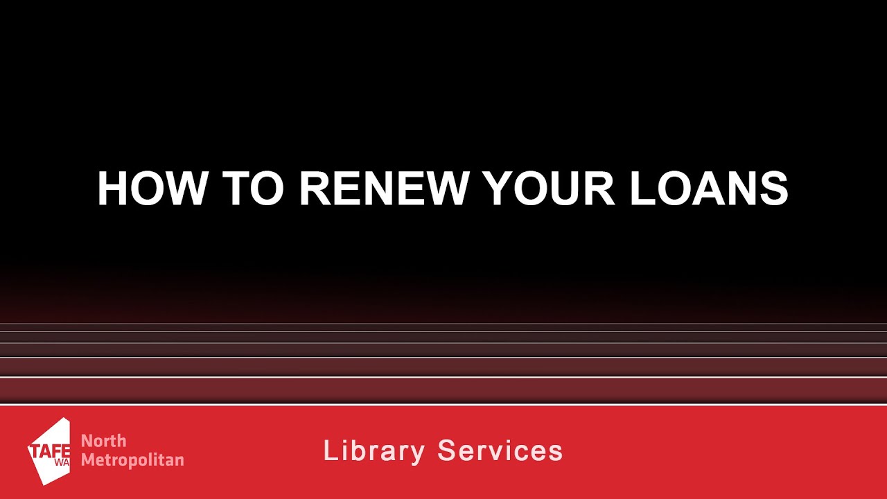 How to renew your loans - YouTube