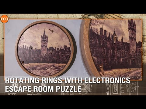 Rotating rings with electronics. Escape room puzzle. - YouTube
