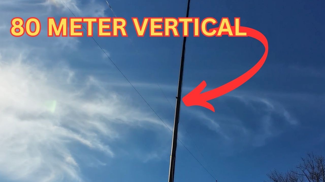 DIY 80 Meter Resonant 1/4 Wave Vertical Antenna - YouTube