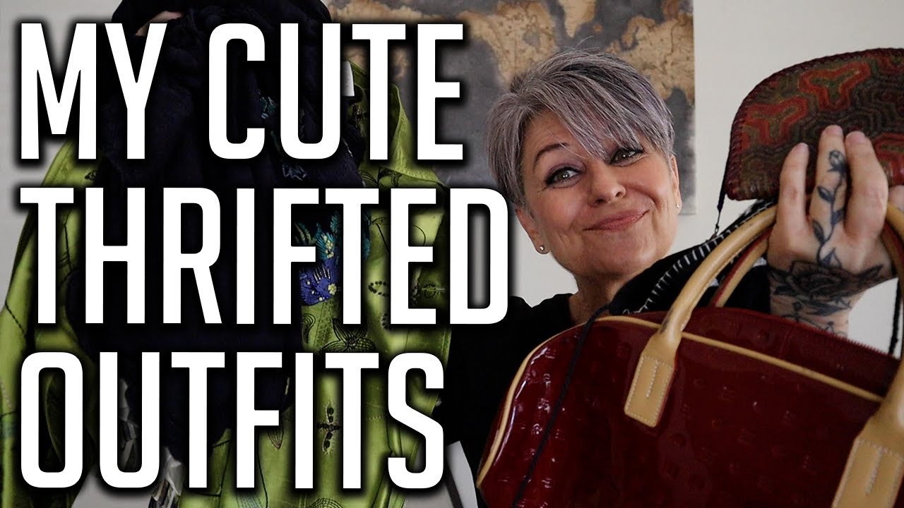 My Goodwill Haul and Cute Thrifted Outfits - YouTube