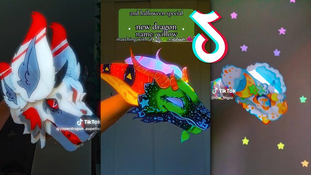 😱 THE AMAZING Paper Dragon 🔥Dragon Puppet Compilation #304 - YouTube
