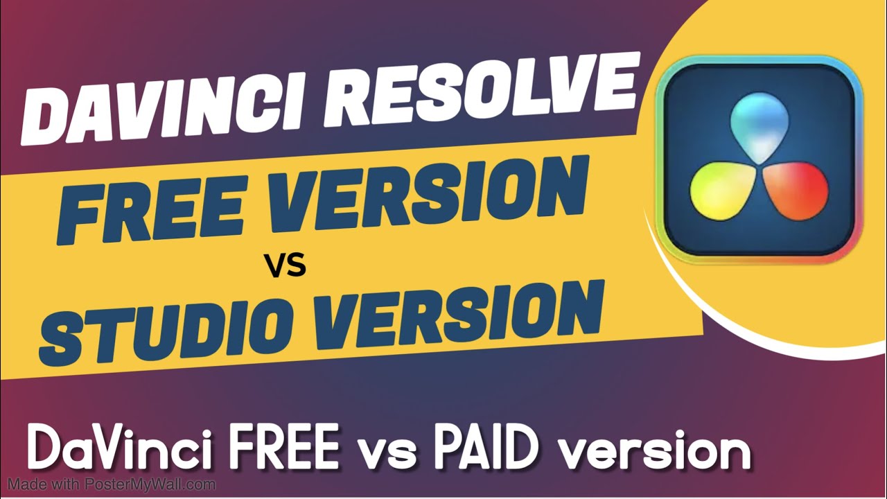 DaVinci Resolve Free Version vs Studio Version | Tamil - YouTube