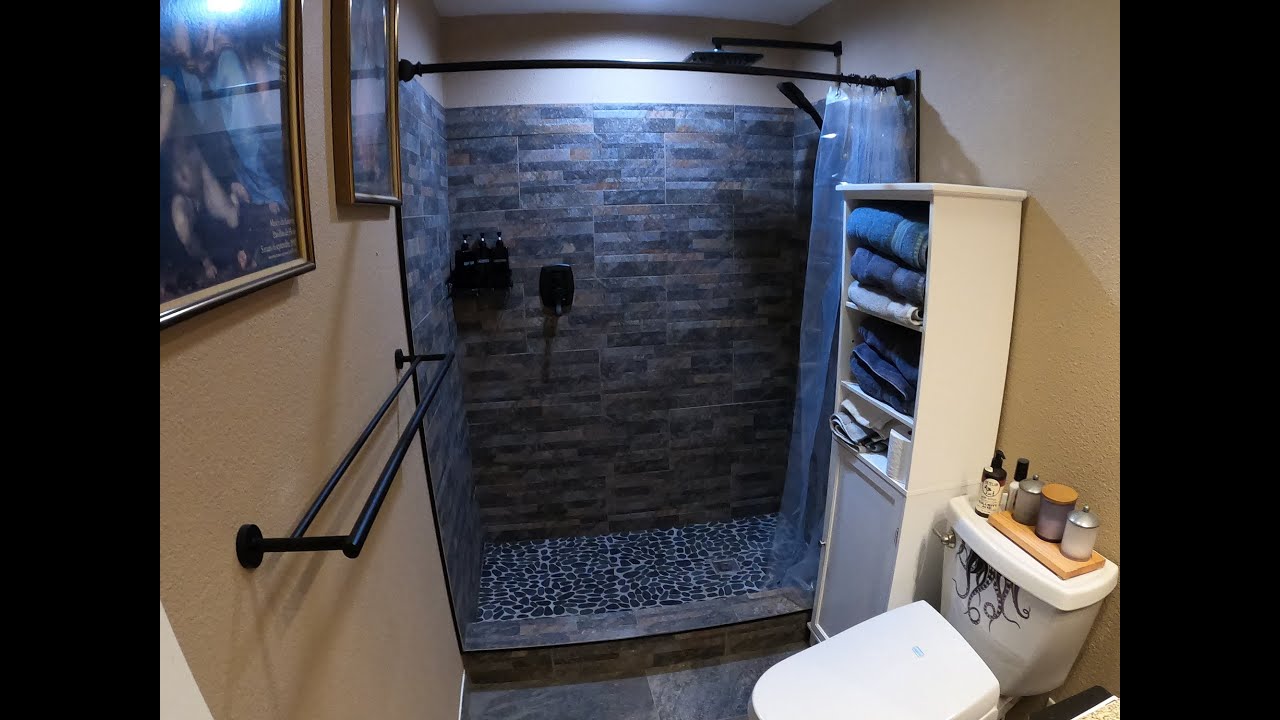 Shower enclosure in the Main Bathroom for a done stamp! - YouTube