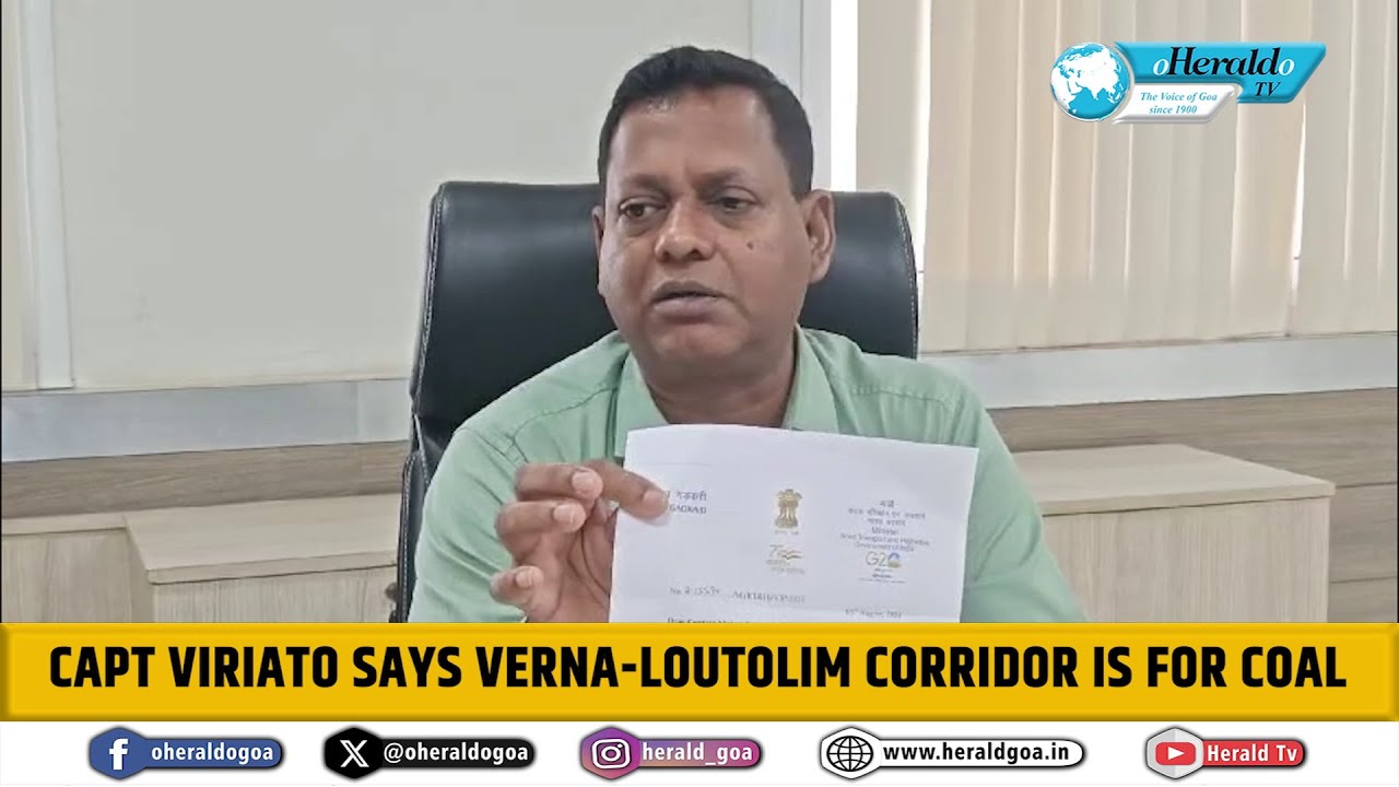 Capt Viriato says Verna Loutolim corridor is for coal - YouTube