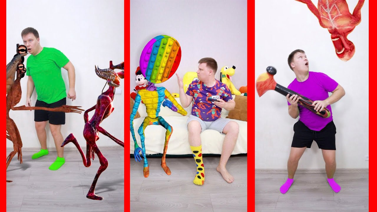 Siren Head, Mother Megaphone, Angry Pac-man, SCP in monster school ...