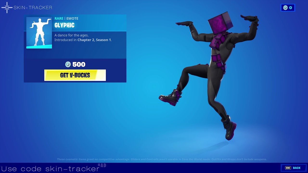 GEOMETRIK BUNDLE in Fortnite ITEMSHOP (preview with Glyphic Emote ...