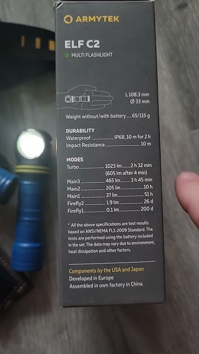 Armytek Elf C2 #иванлоган #edc #armytek #elfc2 #фонарик # ...