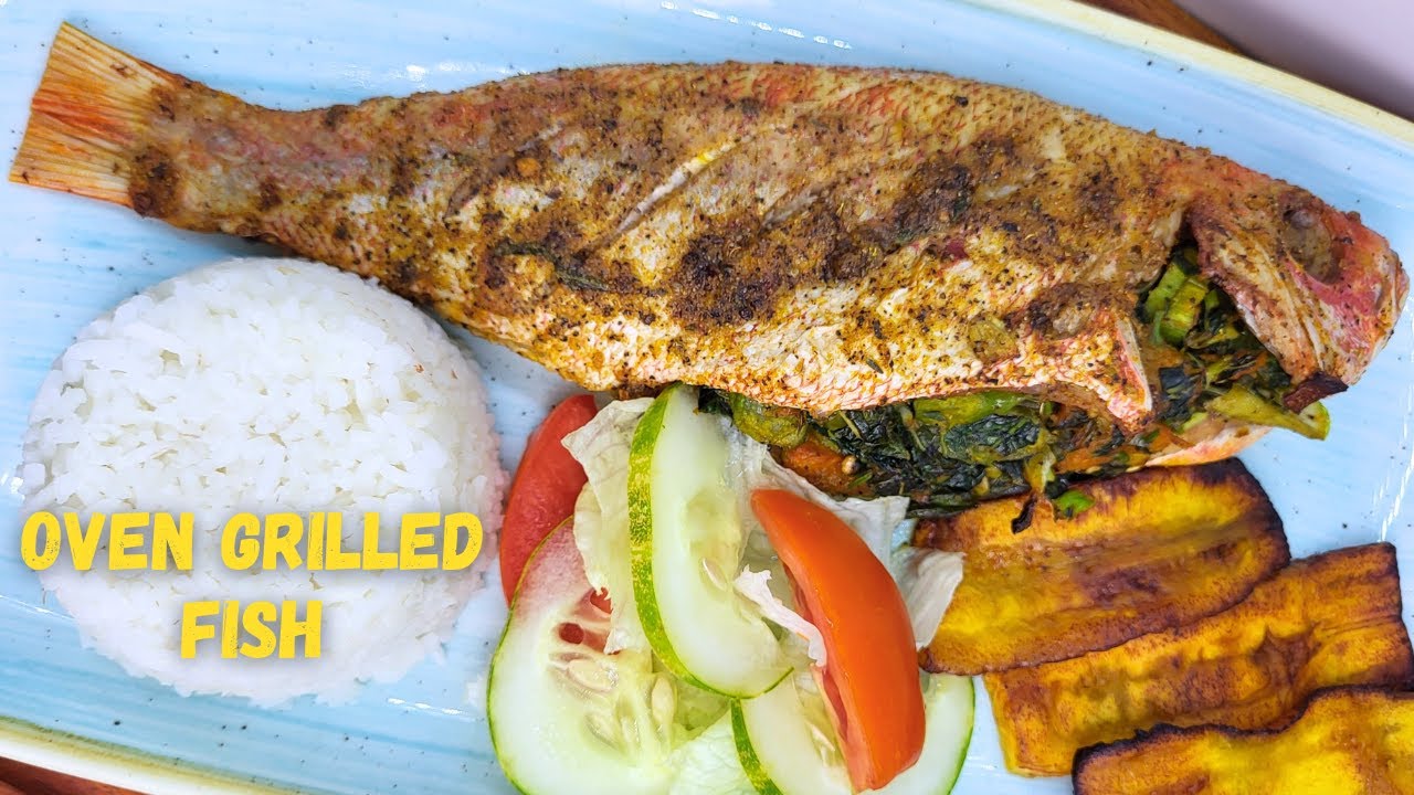 Oven Grilled Fish | Stuffed Roast Fish in Oven | Oven Baked Fish ...