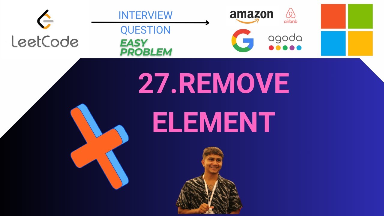 Leetcode Problem 27remove Element Explained In Java Youtube 7309