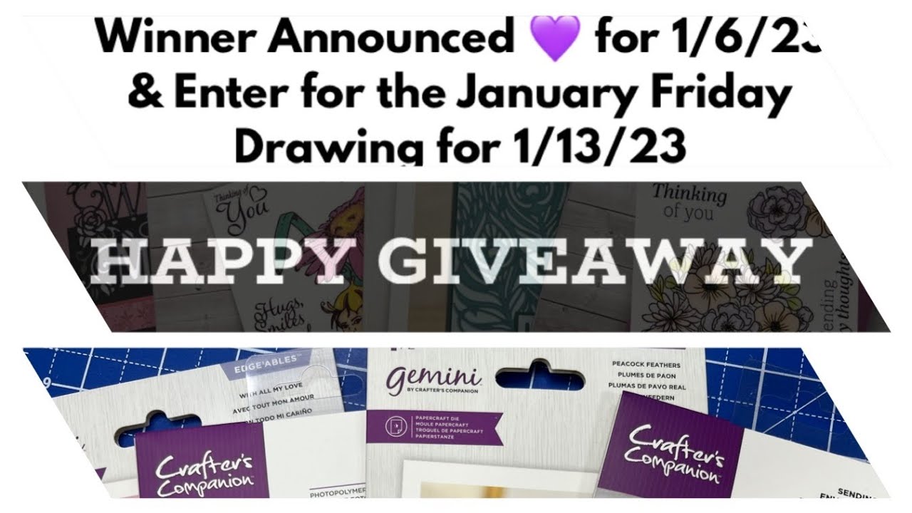 Closed Winner Announced 💜 for 1/6/23 & January Friday Drawing for 1/13 ...