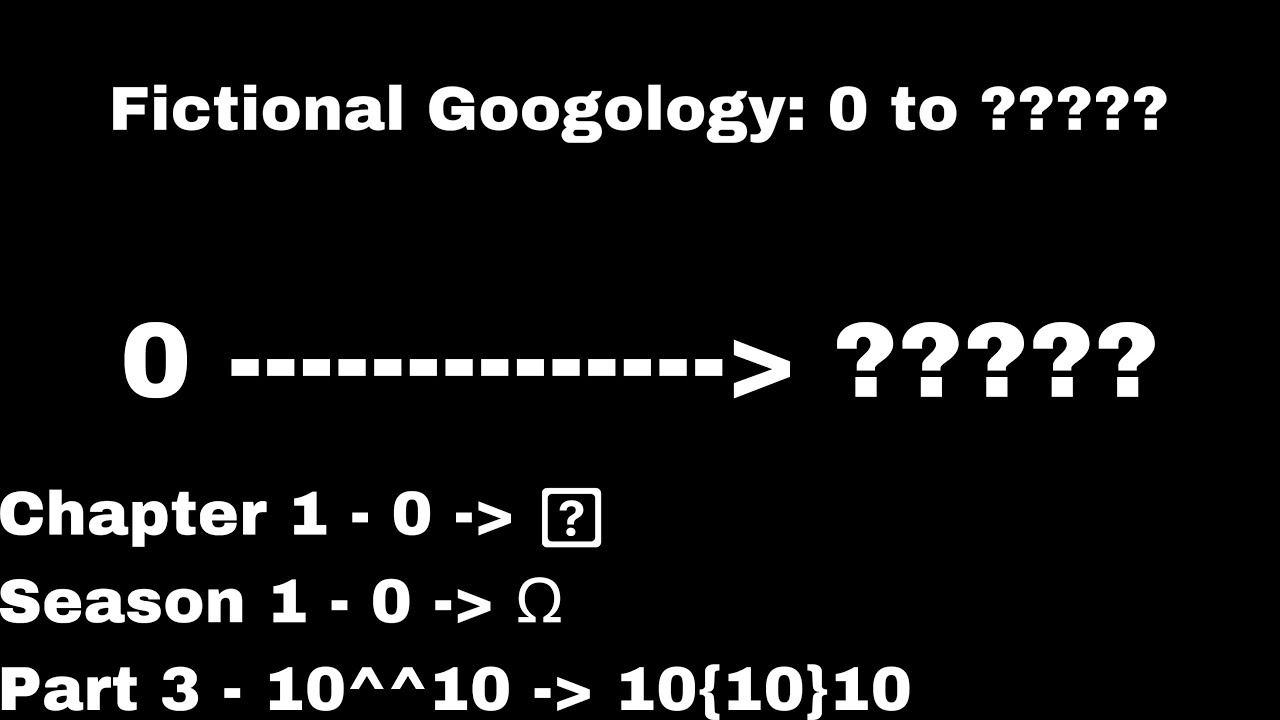 Fictional Googology: 0 to ????? [Chapter 1 | Season 1 | Part 3: Decker ...