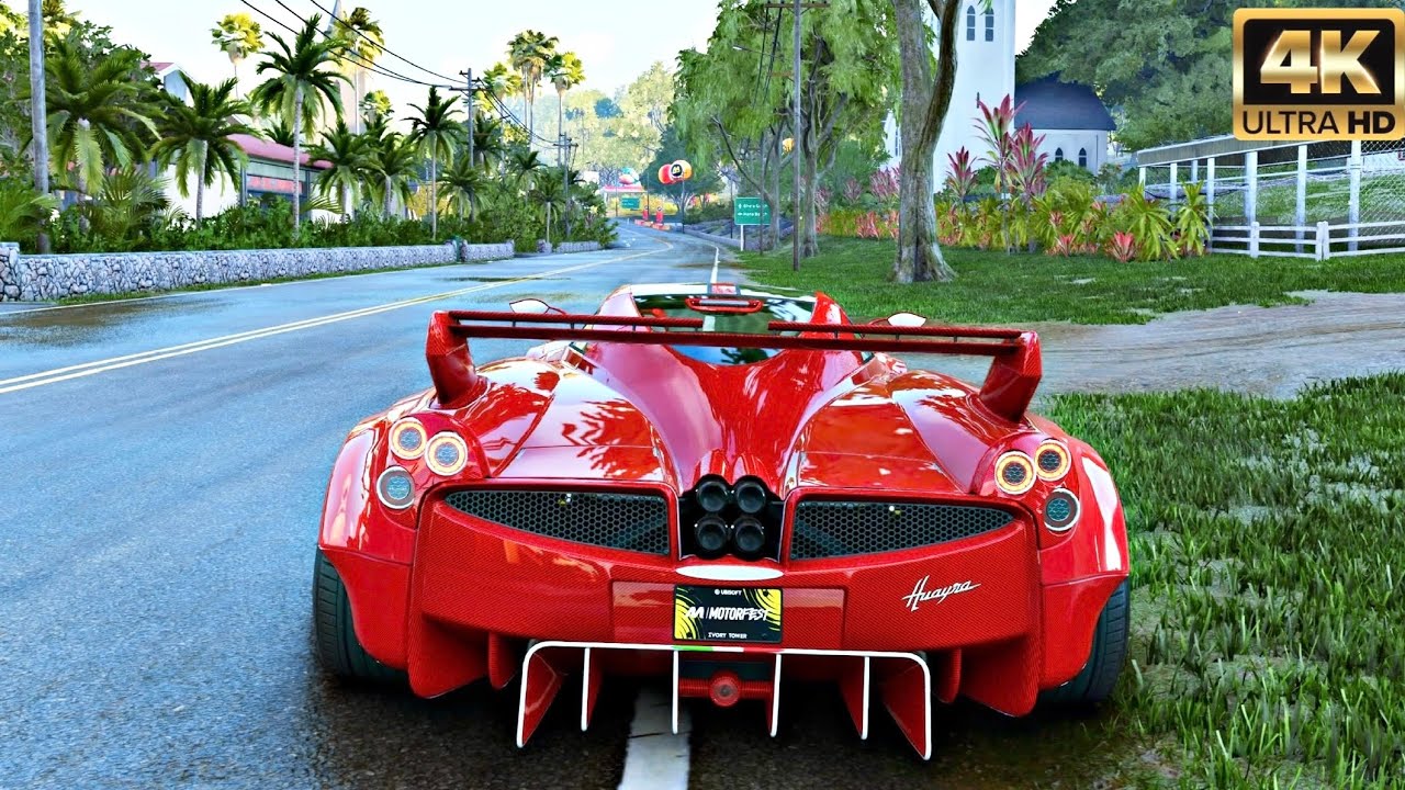 Red Pagani Huayra 4K Drive | The Crew Motorfest Ultra Realistic ...