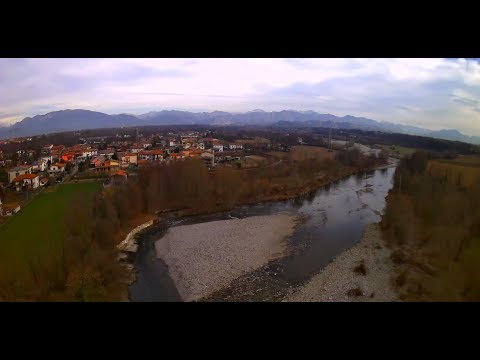 Fiume Brembo - Passerella di Filago - Drone Potensic D80 - YouTube