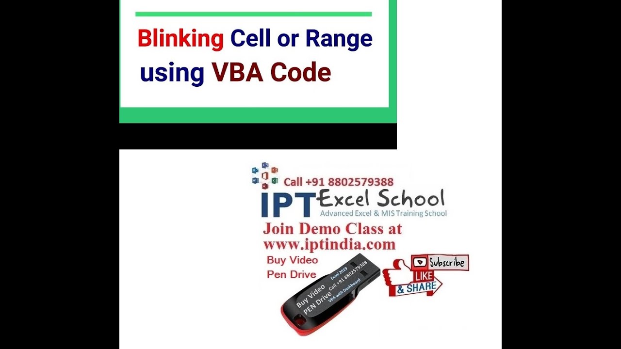 Cells Blinking Excel Conditional Formatting YouTube Cells Blinking Excel Conditional Formatting YouTube