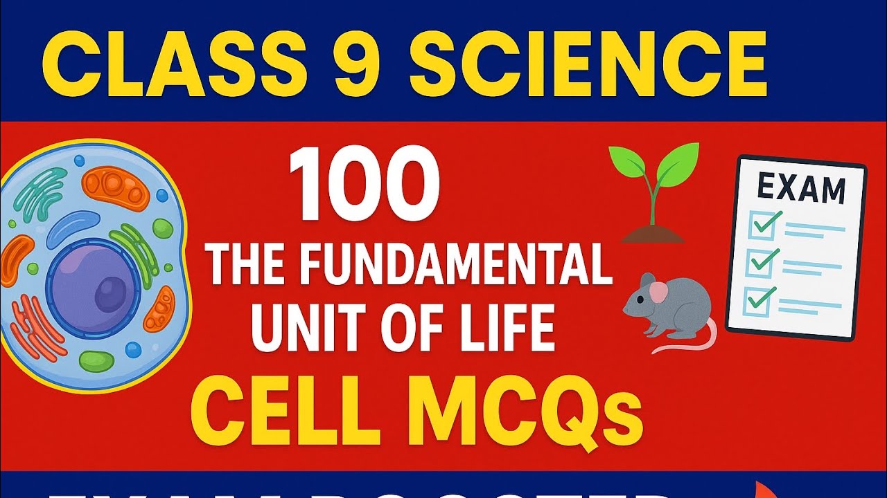 Class 9 Science Ch 5 The Fundamental Unit of Life|NCERT-Based MCQs ...
