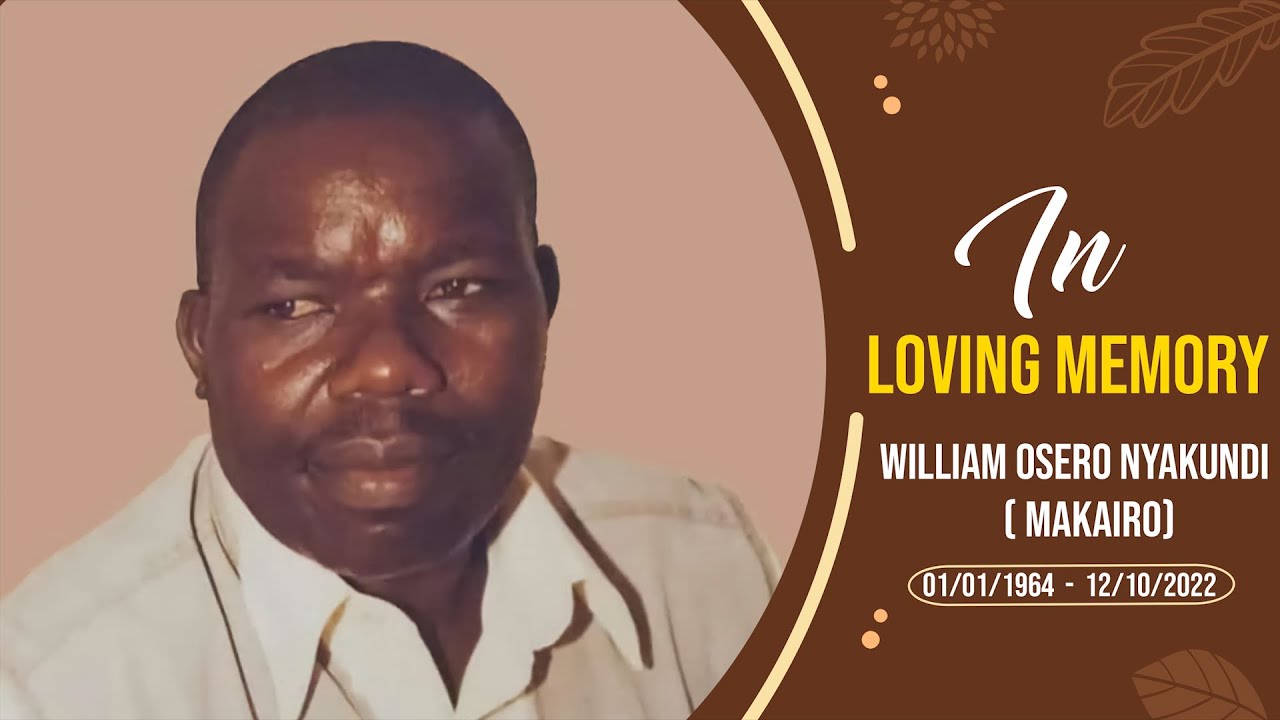 Elder William Osero Nyakundi Send Off - YouTube