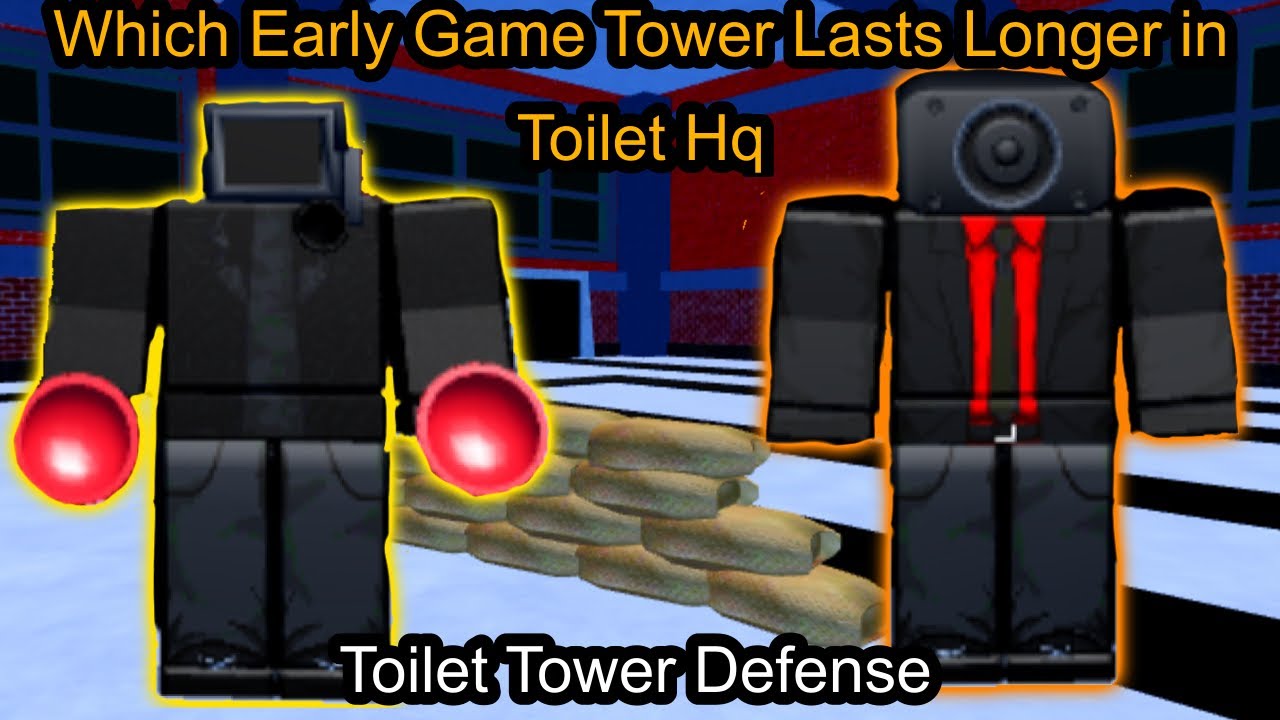 Which Early Game Tower Lasts Longer In Toilet HQ - Toilet Tower Defense ...