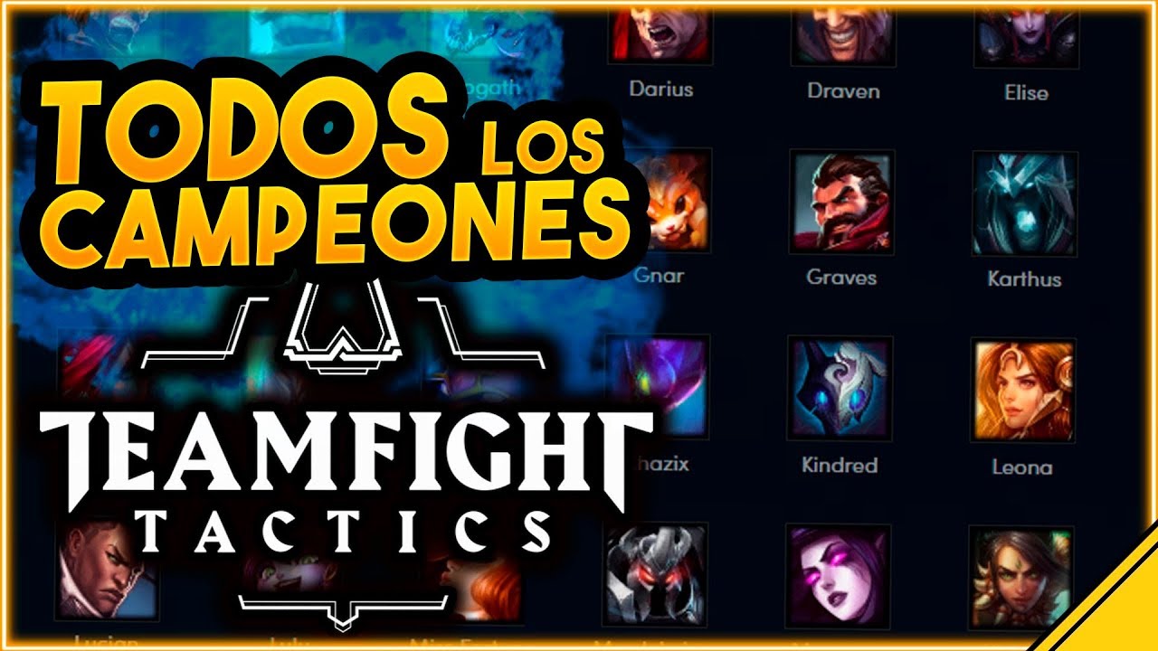 ♟ TF TACTICS 🧐 TODOS LOS CAMPEONES y SUS HABILIDADES en Teamfight ...
