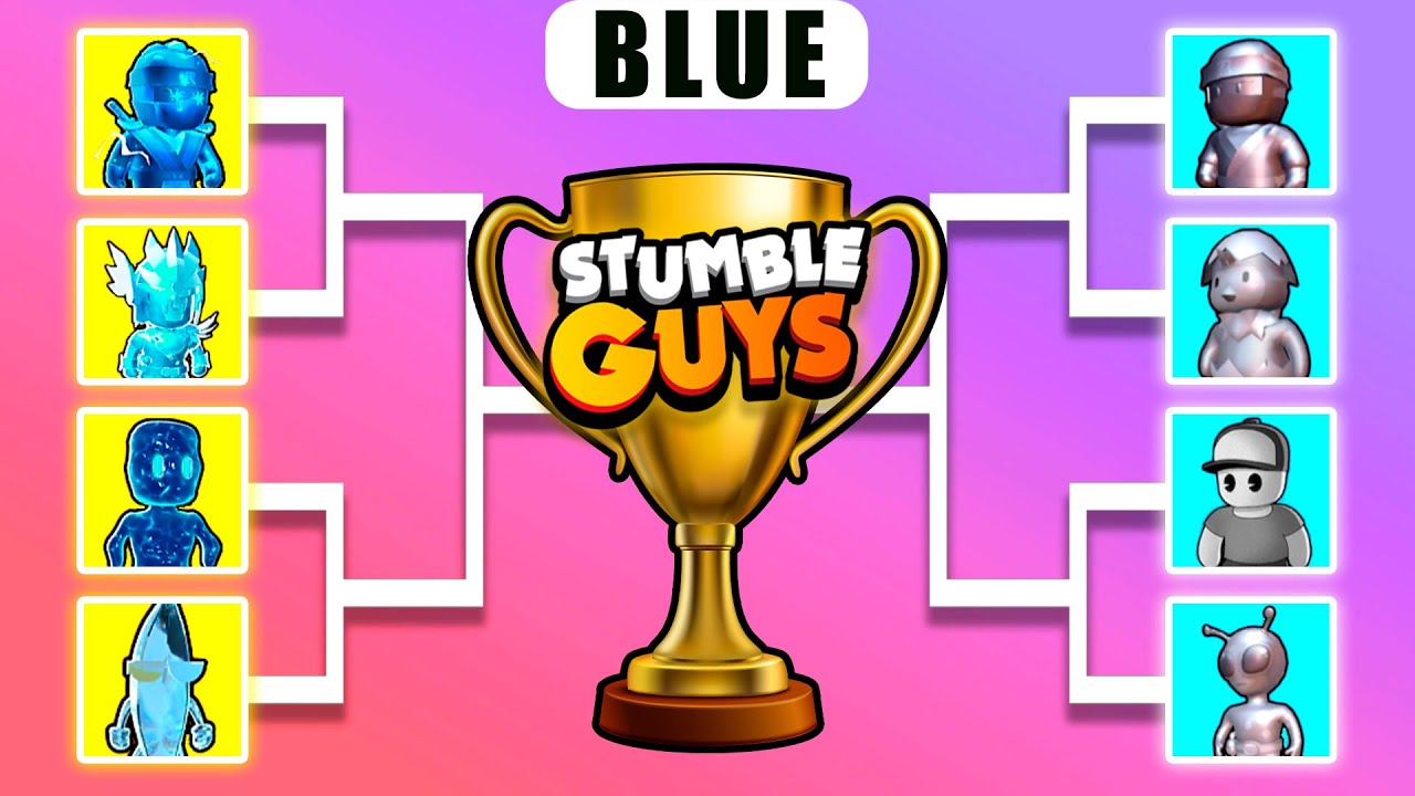BLUE SPECIAL vs SILVER skins Tournament 🔥 Battle in Stumble Guys - YouTube