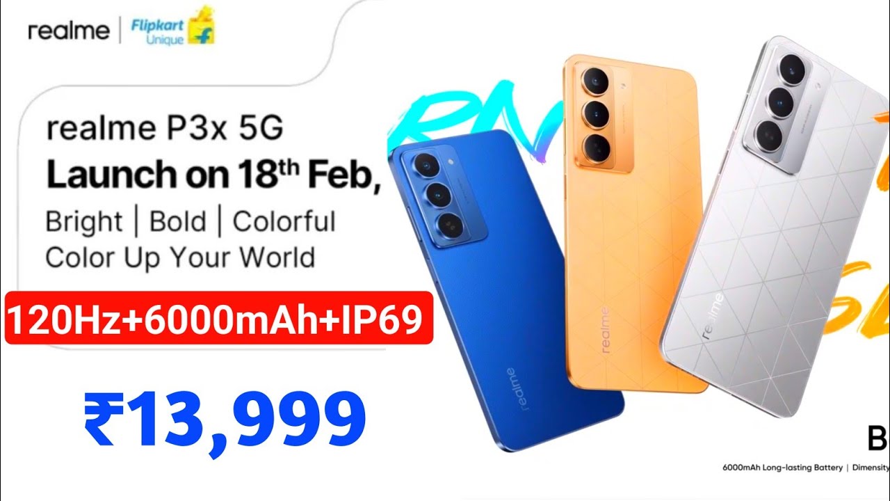Realme P3X 5G Launch Date in India🔥Realme P3X 5G Price in India & Specs ...