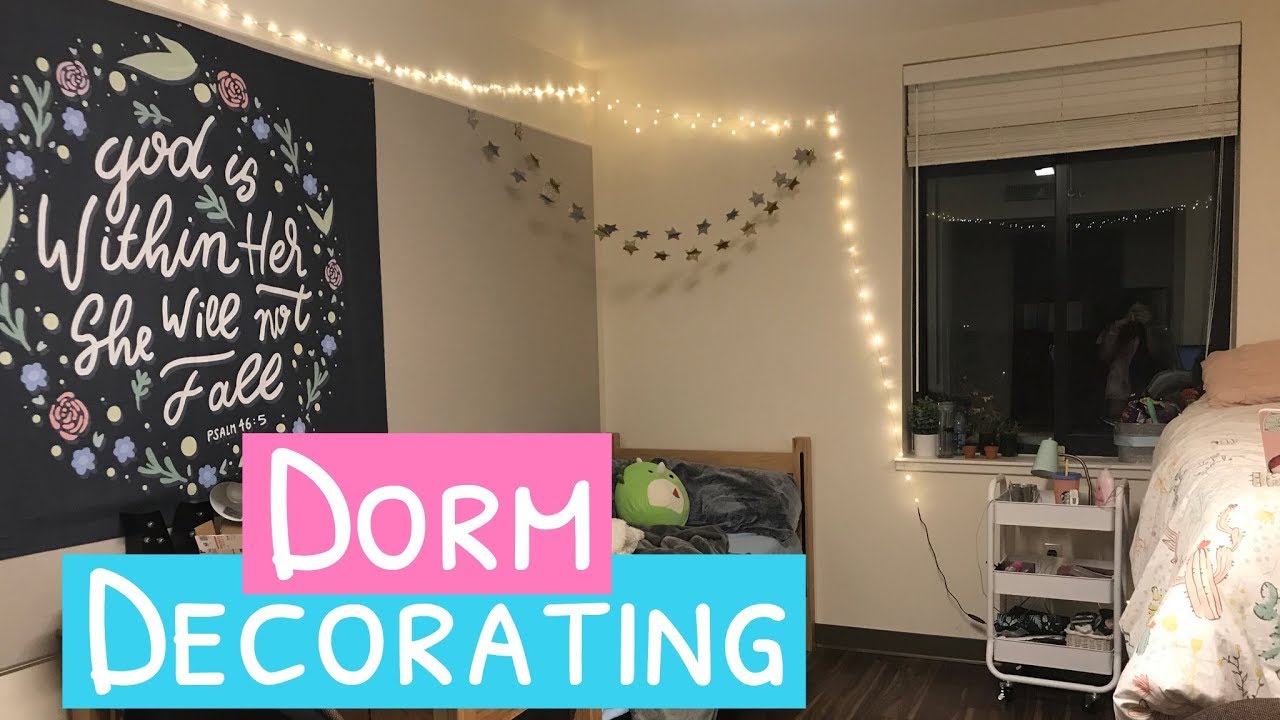 Decorate my Dorm with Me! - CU Boulder - YouTube