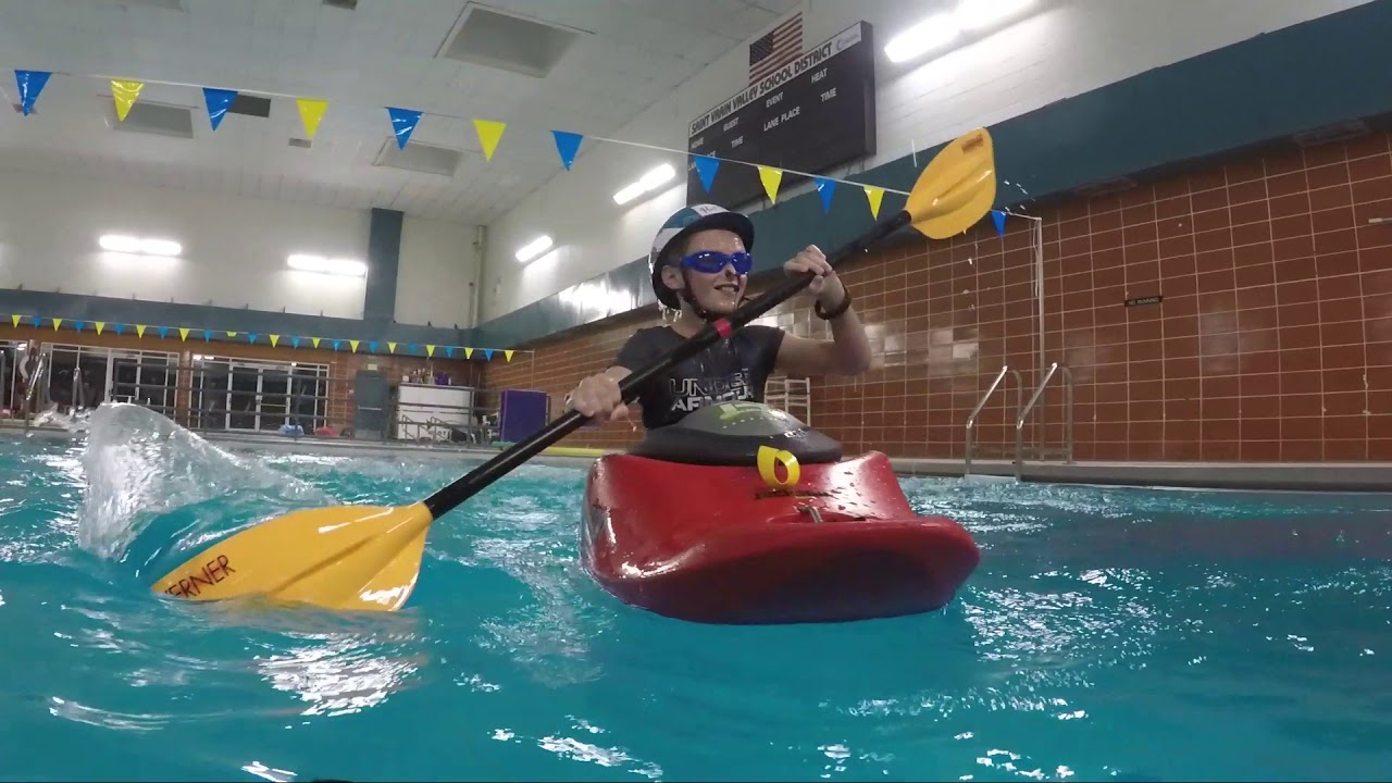 Kayak Pool Time - Kid Power - YouTube