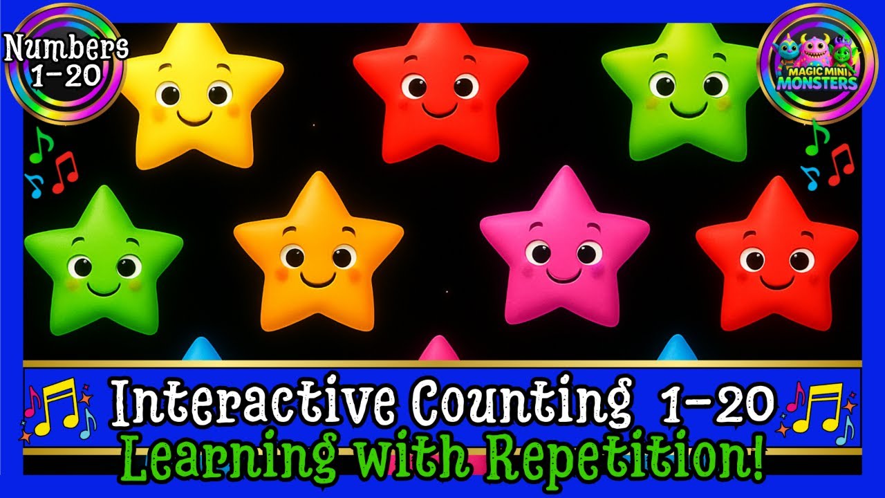 Interactive Counting 1-20 | Clap Along Number Learning | Magic Mini ...