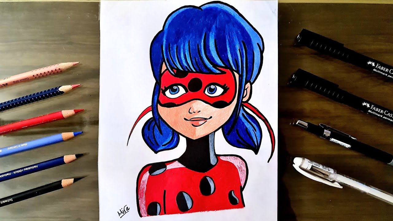 Drawing Miraculous Ladybug - YouTube