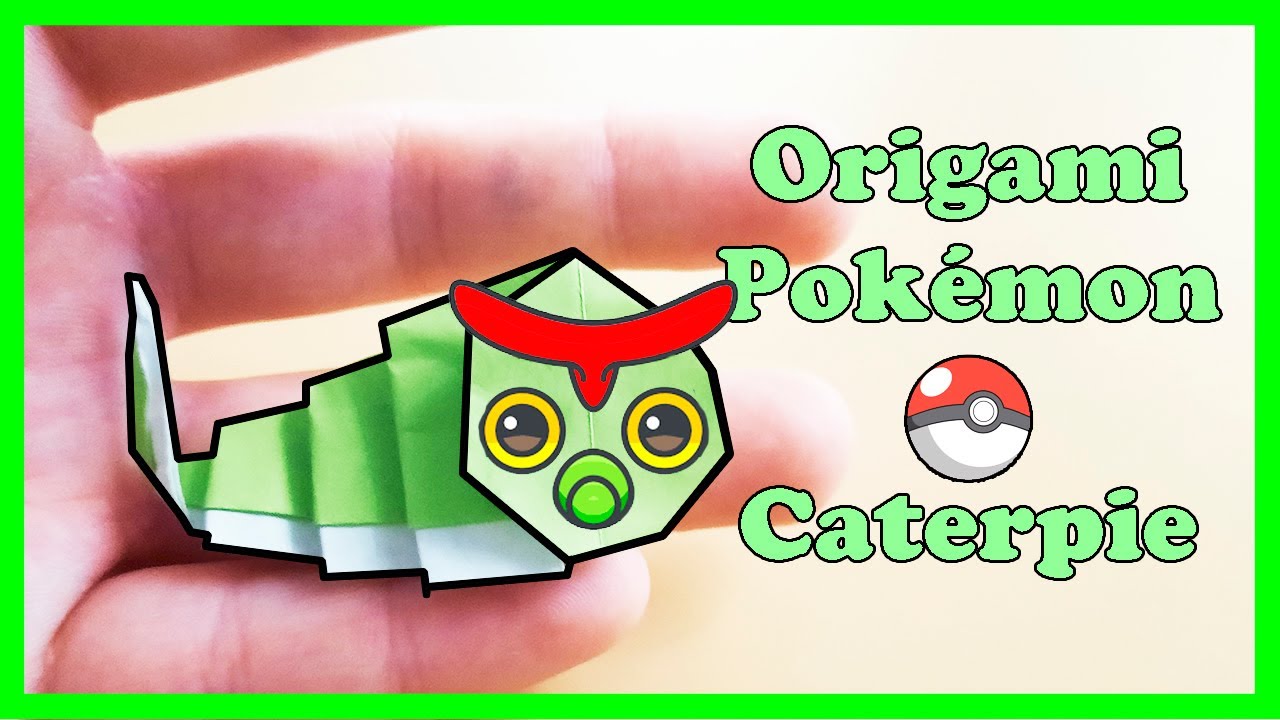 Origami de Pokemon | CATERPIE🐛 | Papiroflexia PASO A PASO - YouTube
