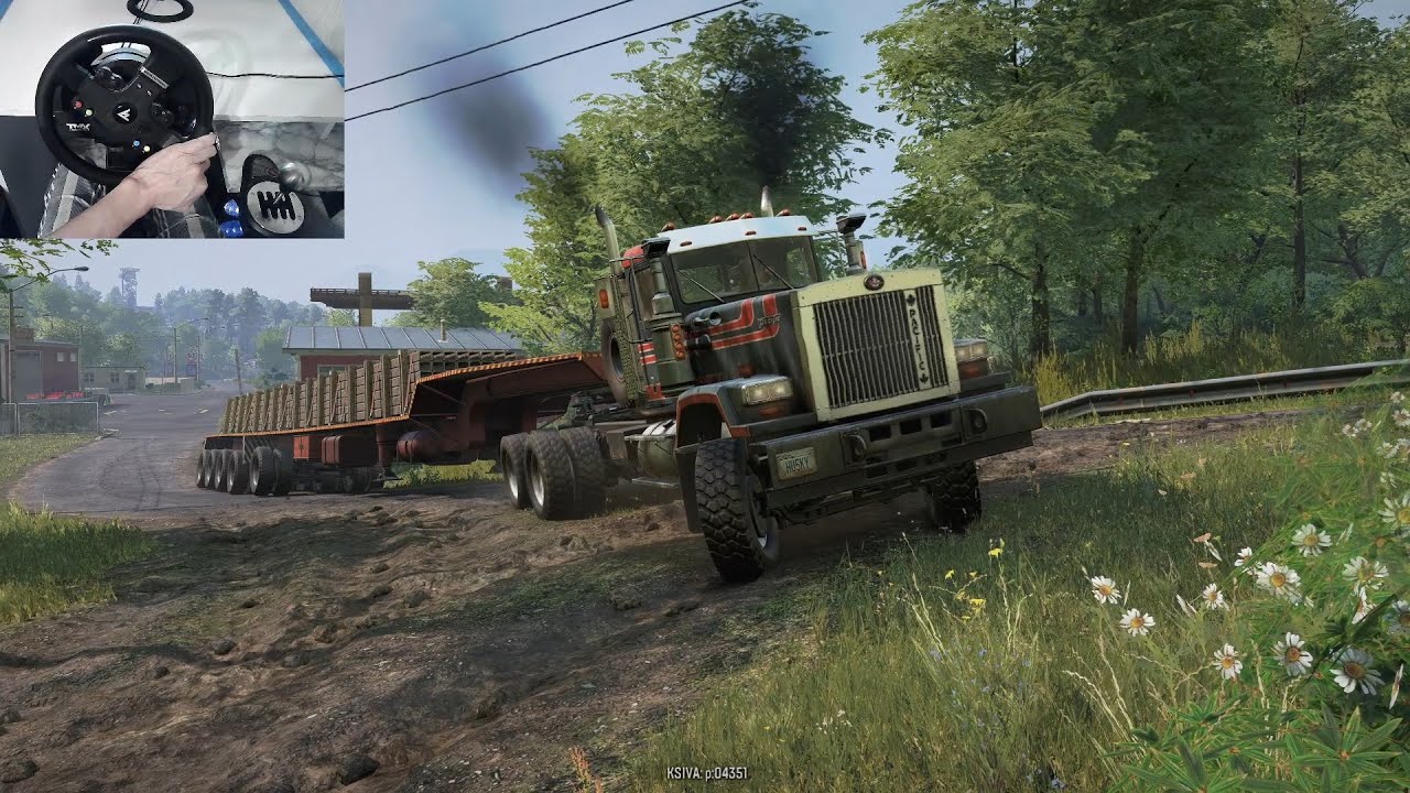 Metal Beams Delivery (Pacific P512 PF) - SnowRunner | Thrustmaster TMX ...