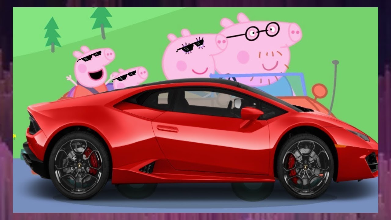 peppa pig gets a new car - YouTube