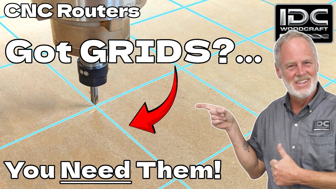 CNC Router Spoilboard Grids (The Ultimate Guide to Grids) - YouTube