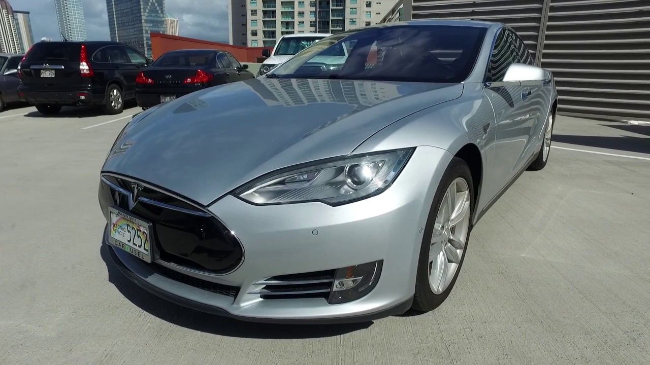 Tesla Model S P85 Silver